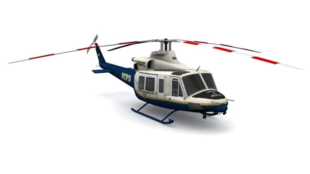 BELL 412 3D Model Game ready .obj .fbx .ma .mb - CGTrader.com