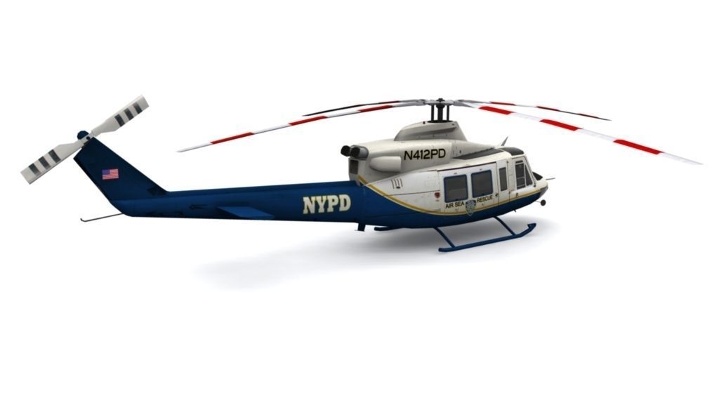 BELL 412 3D Model Game ready .obj .fbx .ma .mb - CGTrader.com