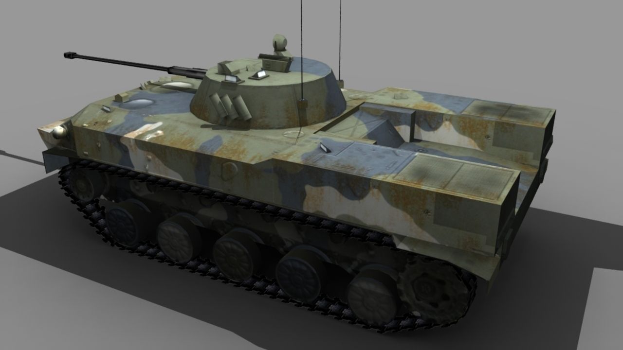 3D model BMD-3 armoured tank VR / AR / low-poly | CGTrader
