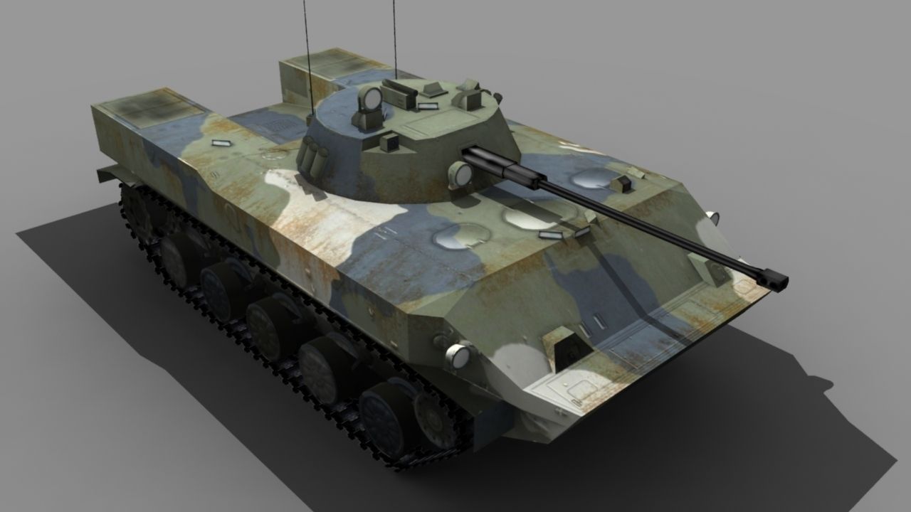 3D model BMD-3 armoured tank VR / AR / low-poly | CGTrader