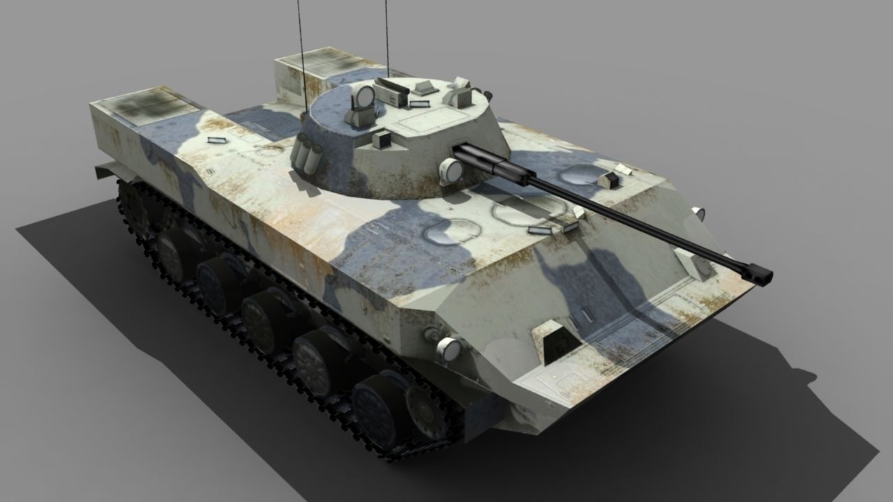 3D model BMD-3 armoured tank VR / AR / low-poly | CGTrader