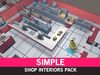 3D model Simple Shop Interiors - Cartoon assets VR / AR / low-poly ...