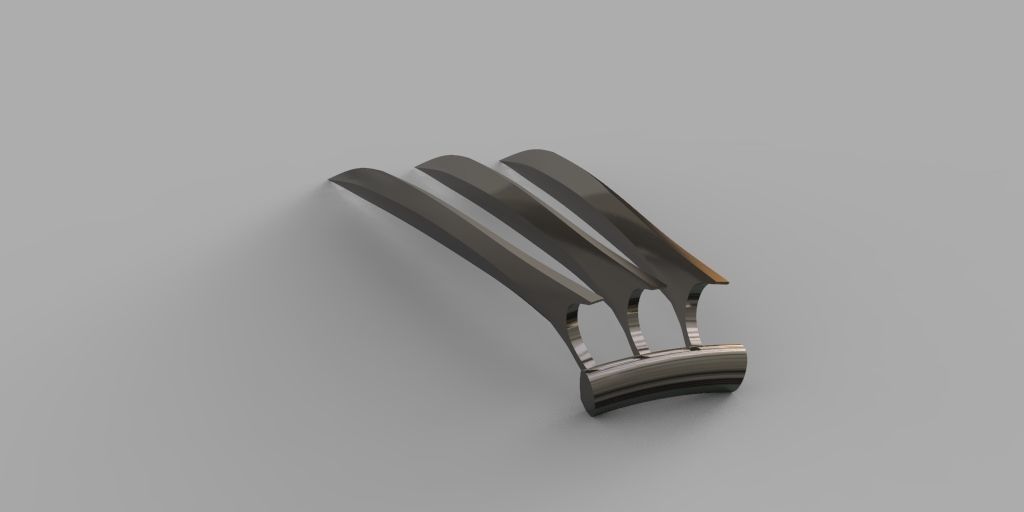 Wolverine Claws printable 3D model 3D printable | CGTrader
