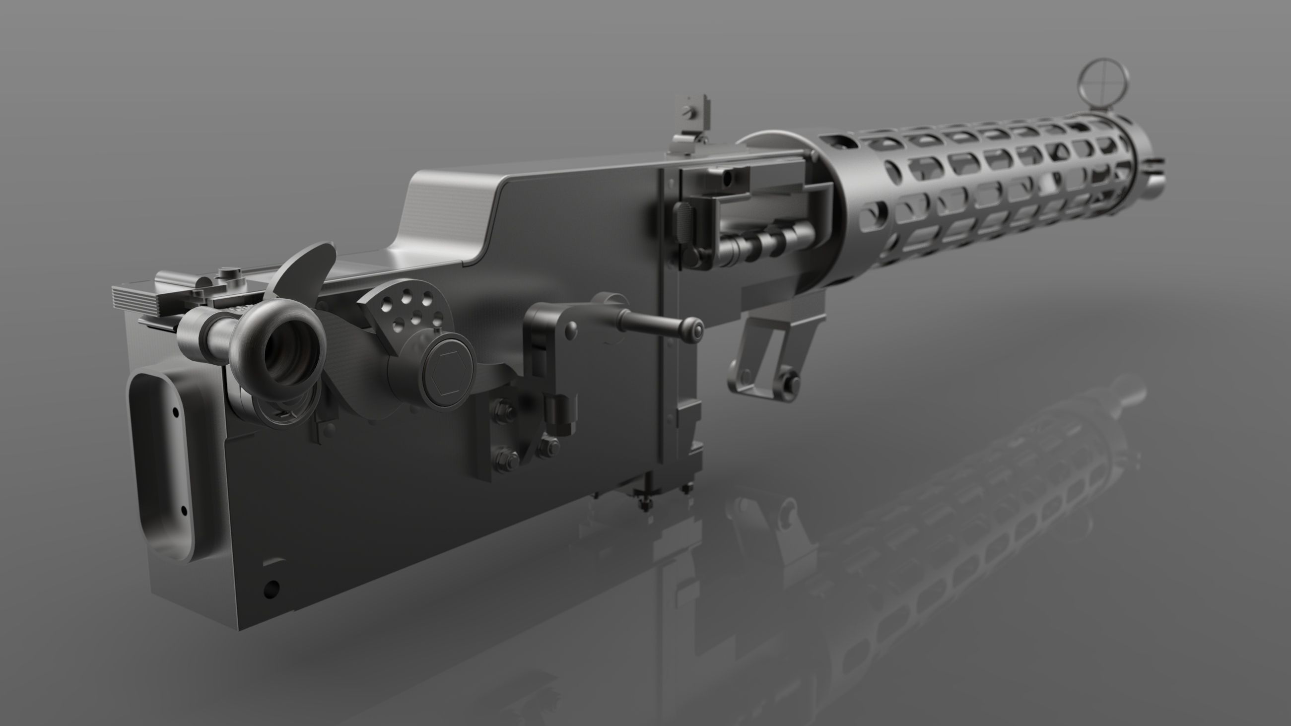 The Spandau LMG 0815 free 3D model | CGTrader