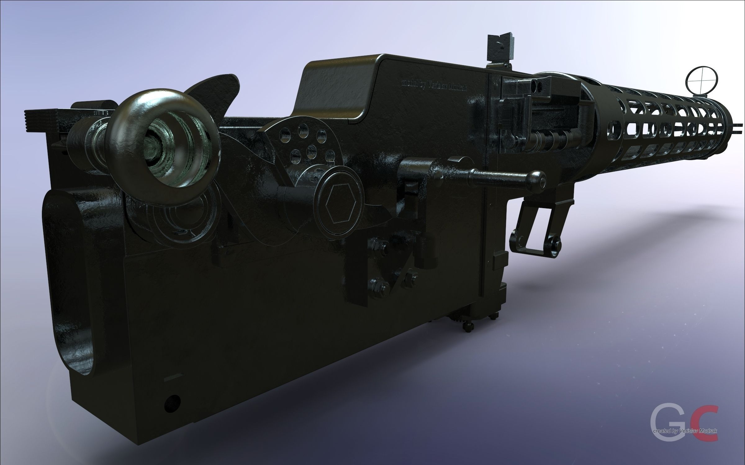 The Spandau LMG 0815 free 3D model | CGTrader