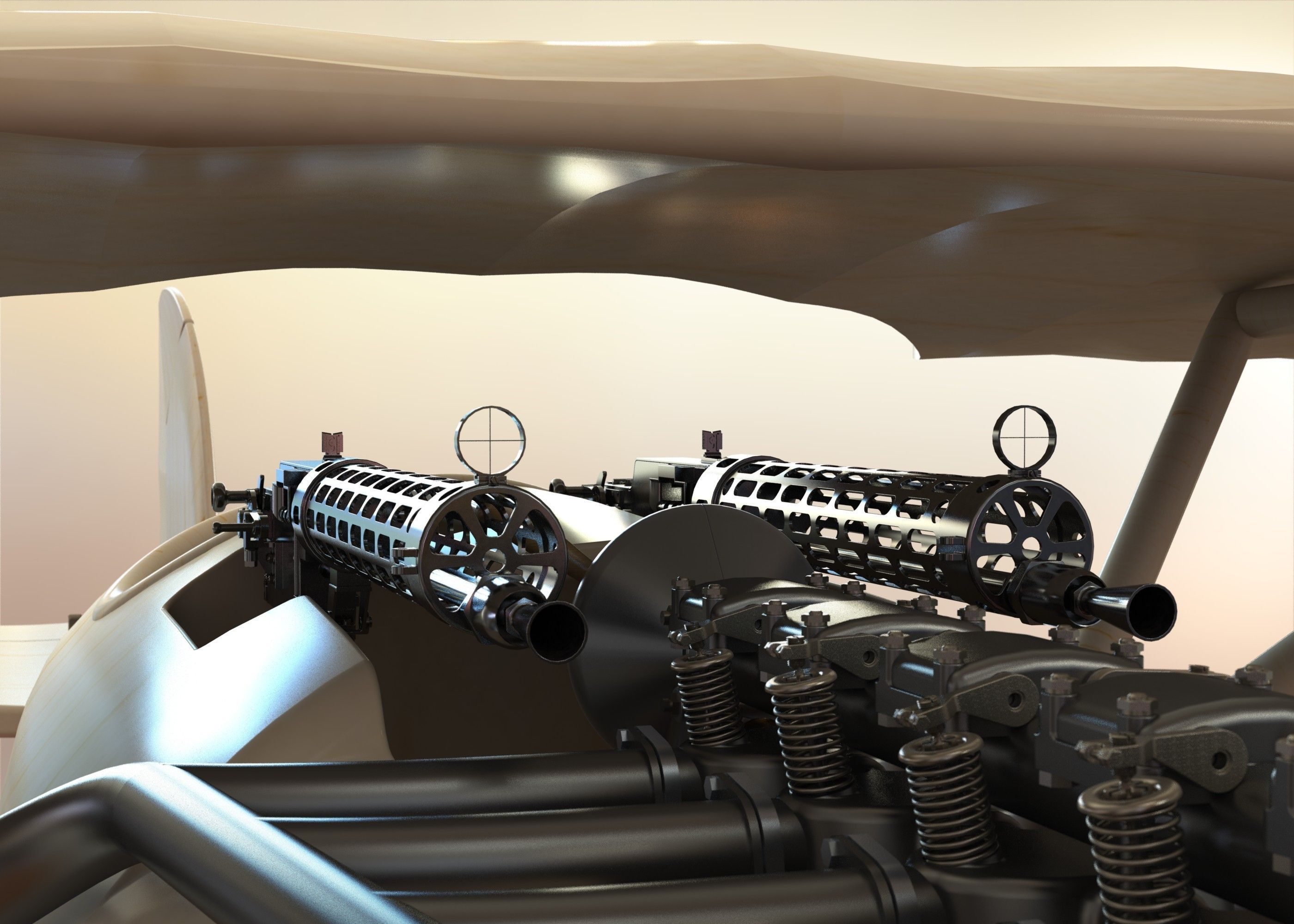 The Spandau LMG 0815 free 3D Model .stl .sldprt .sldasm .slddrw ...