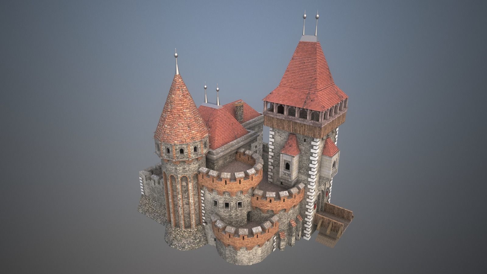 3D model Magyar castle VR / AR / low-poly | CGTrader