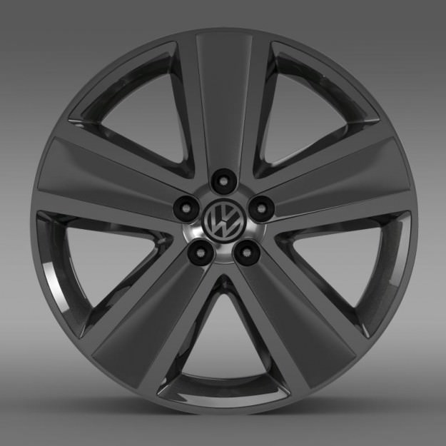 VW CrossPolo 2011 rim 3D model | CGTrader