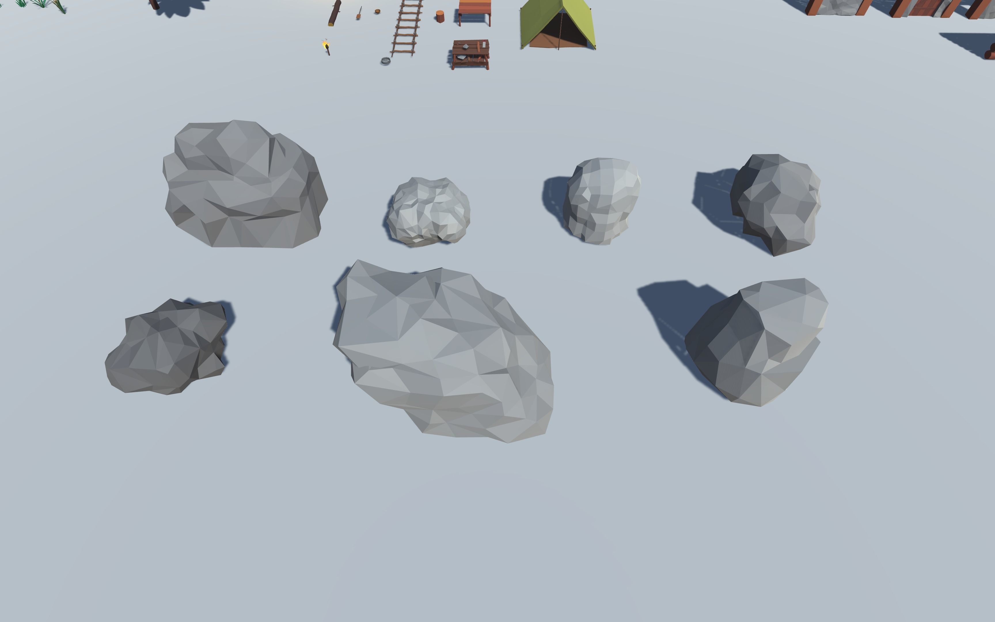 3D model Low Poly Survival modular Kit VR and Mobile VR / AR / low-poly ...