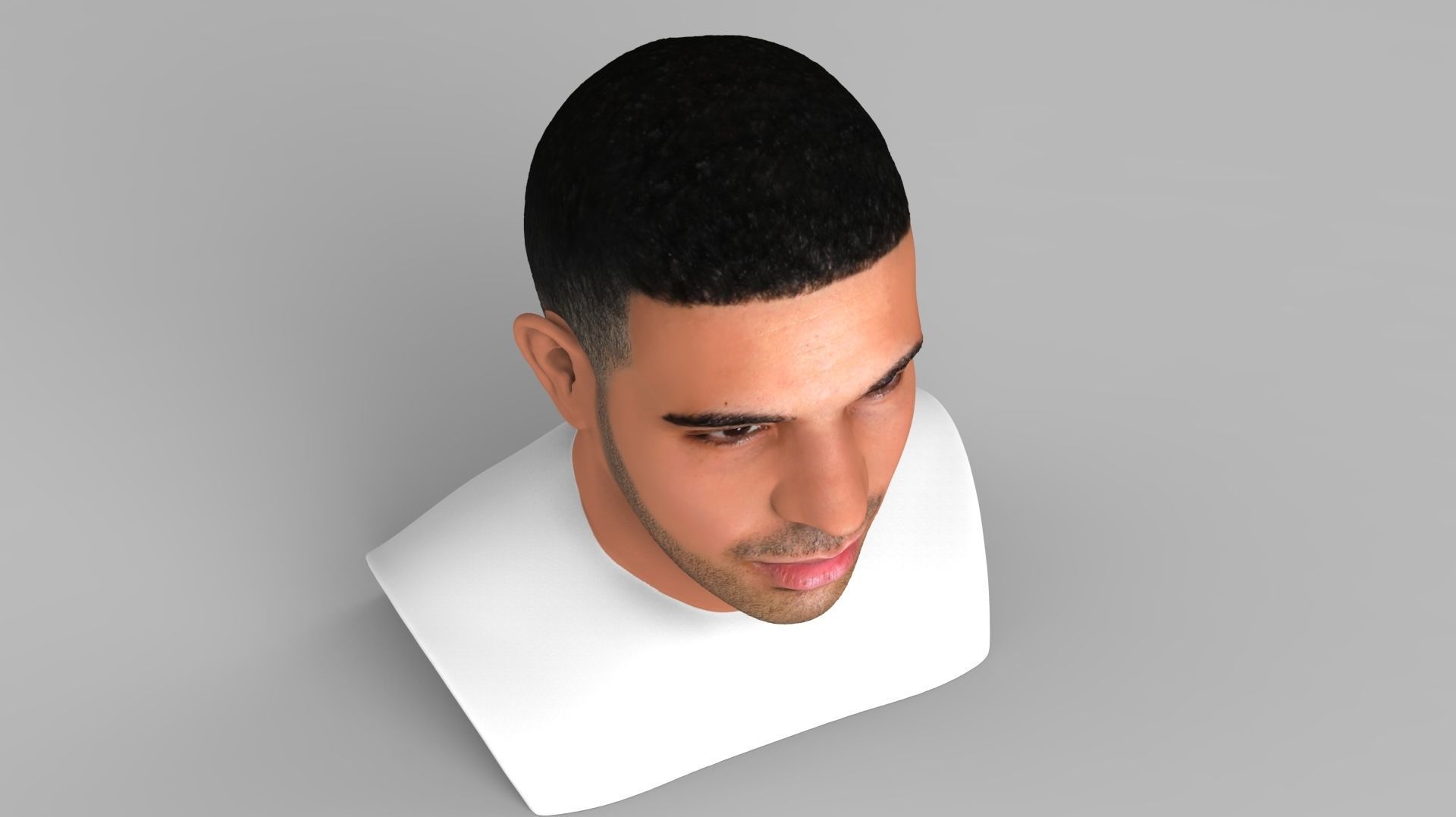 Drake bust ready for full color 3D printing 3D model 3D printable ...