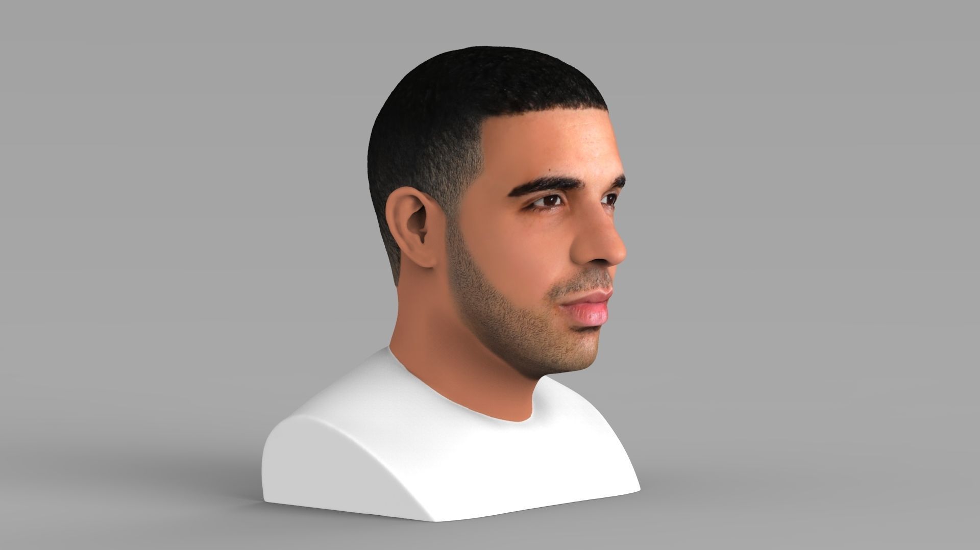 Drake bust ready for full color 3D printing 3D model 3D printable ...