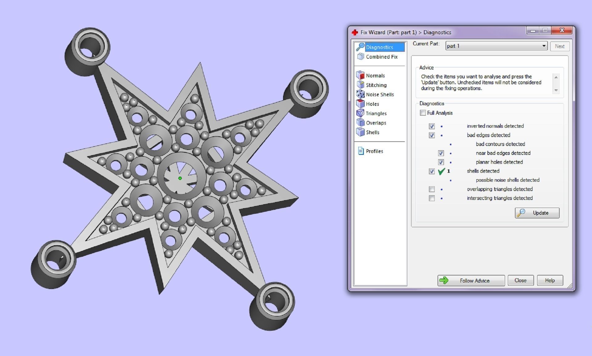 rose of wind pendant and chain link 3D model 3D printable | CGTrader