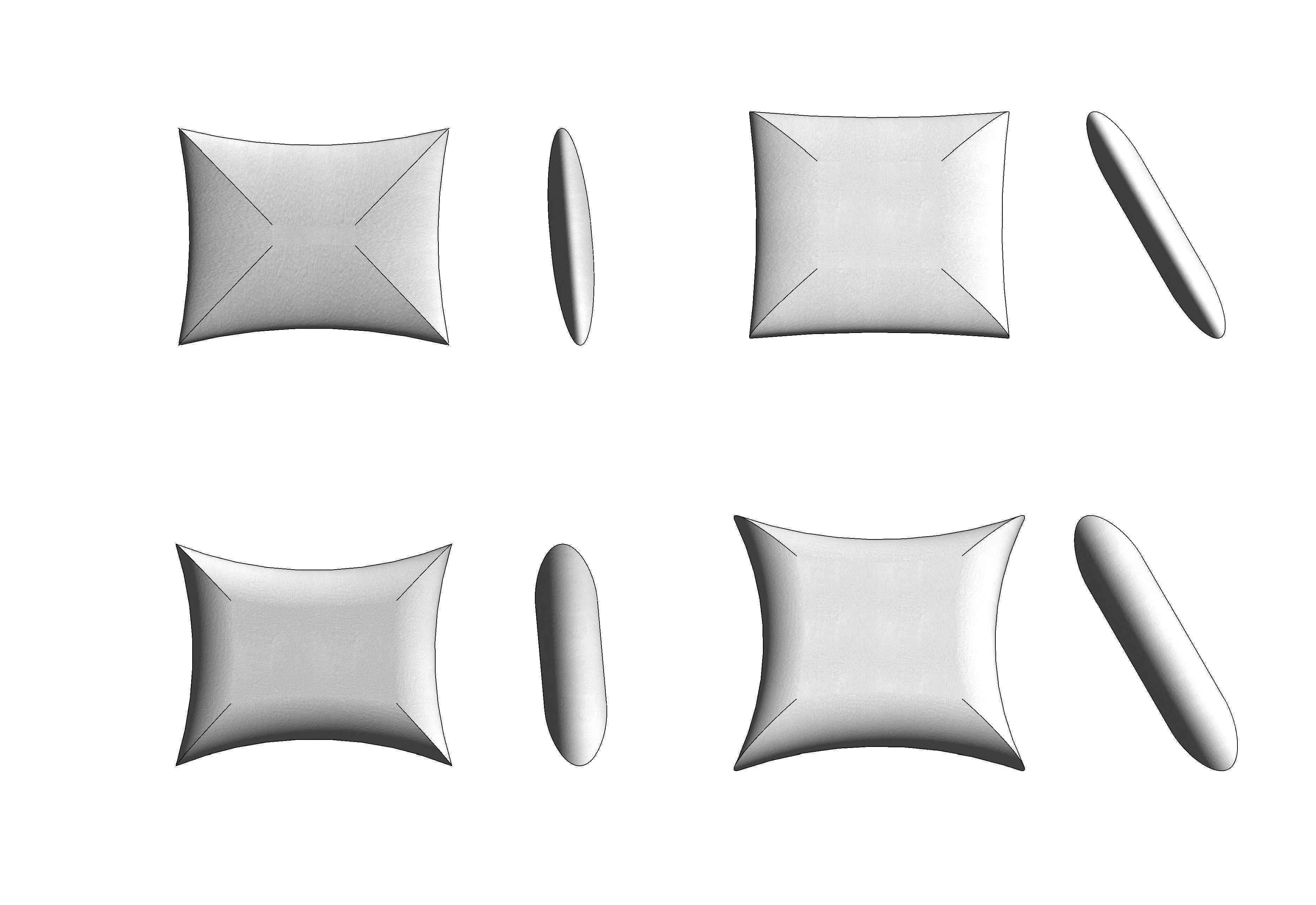 3D model Parametric Revit Pillow sofa VR / AR / low-poly | CGTrader