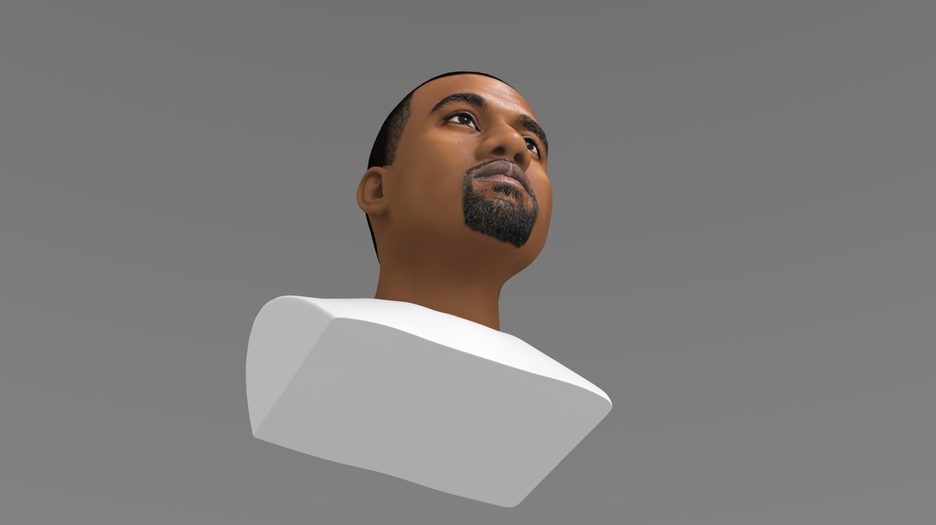 Kanye West bust ready for full color 3D printing 3D model 3D printable ...