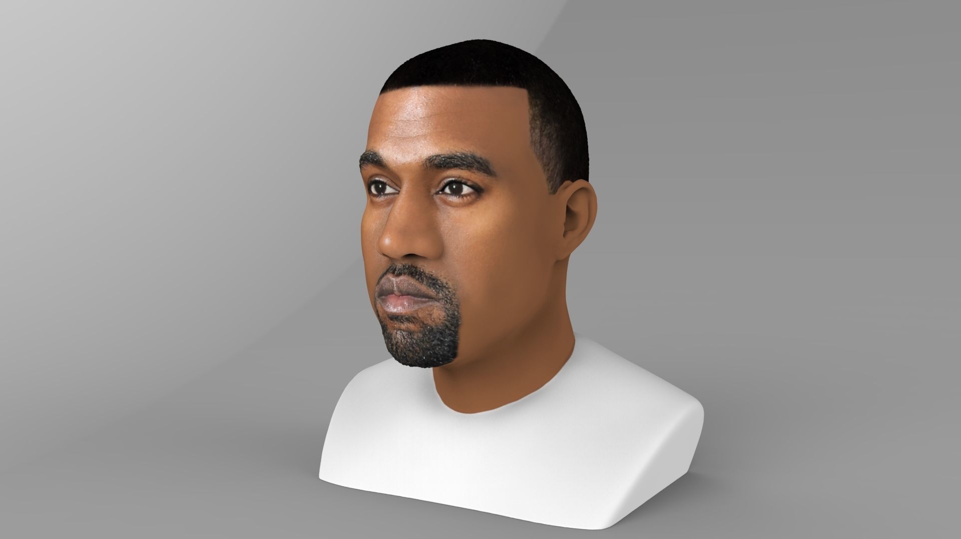 Kanye West bust ready for full color 3D printing 3D model 3D printable ...