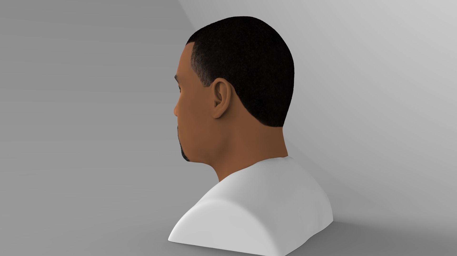 Kanye West bust ready for full color 3D printing 3D model 3D printable ...