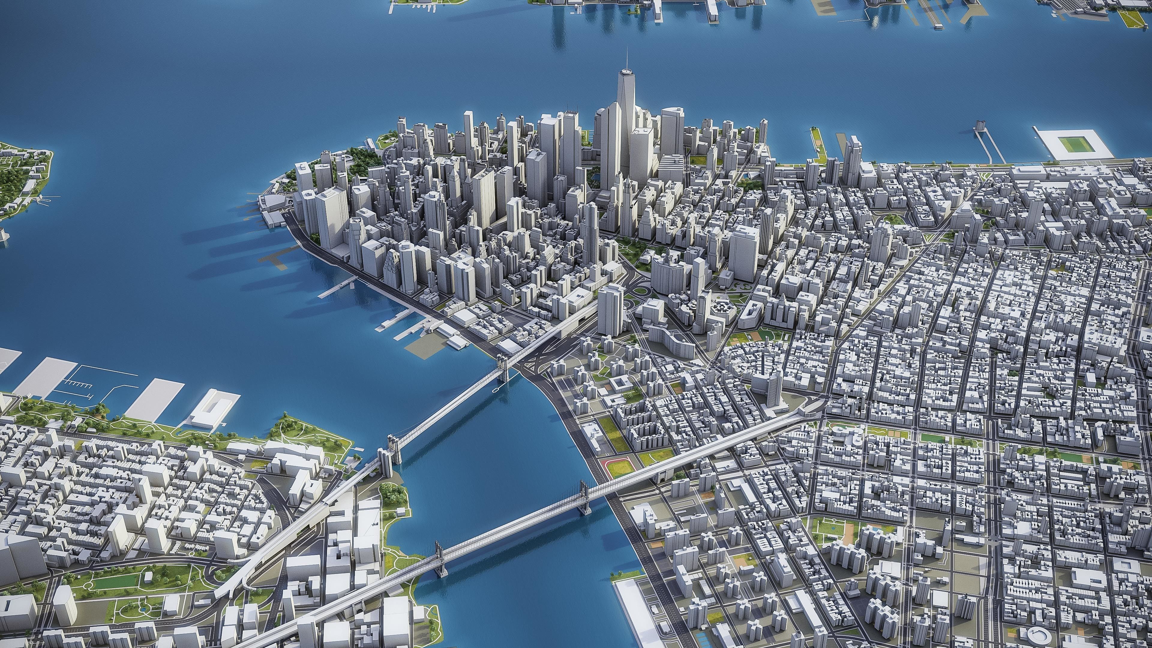 3D model New York VR / AR / low-poly | CGTrader