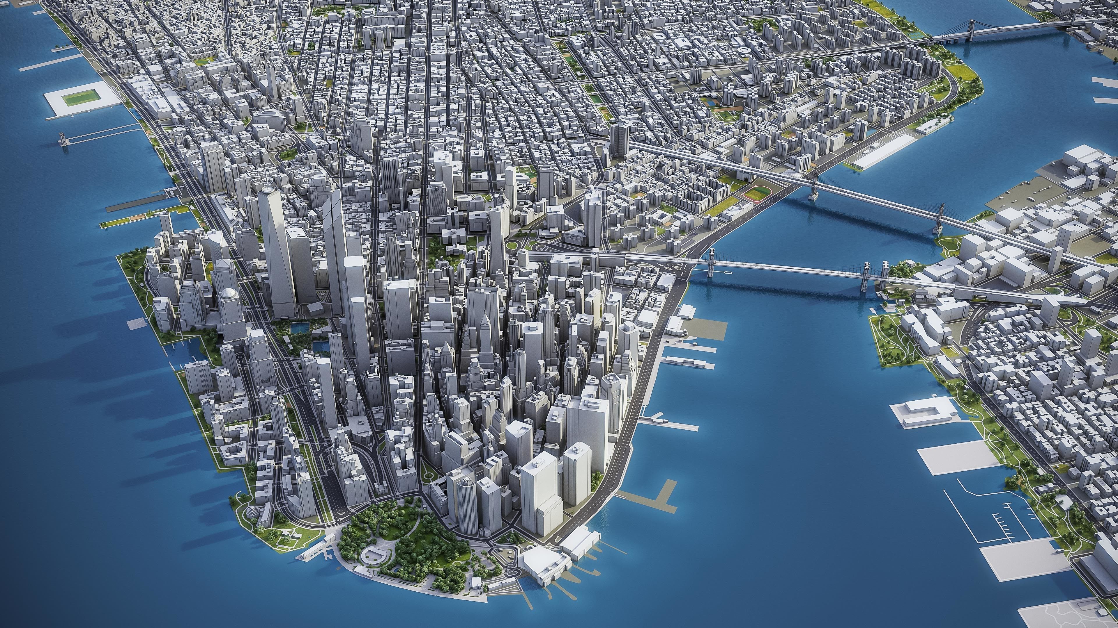 3D model New York VR / AR / low-poly | CGTrader