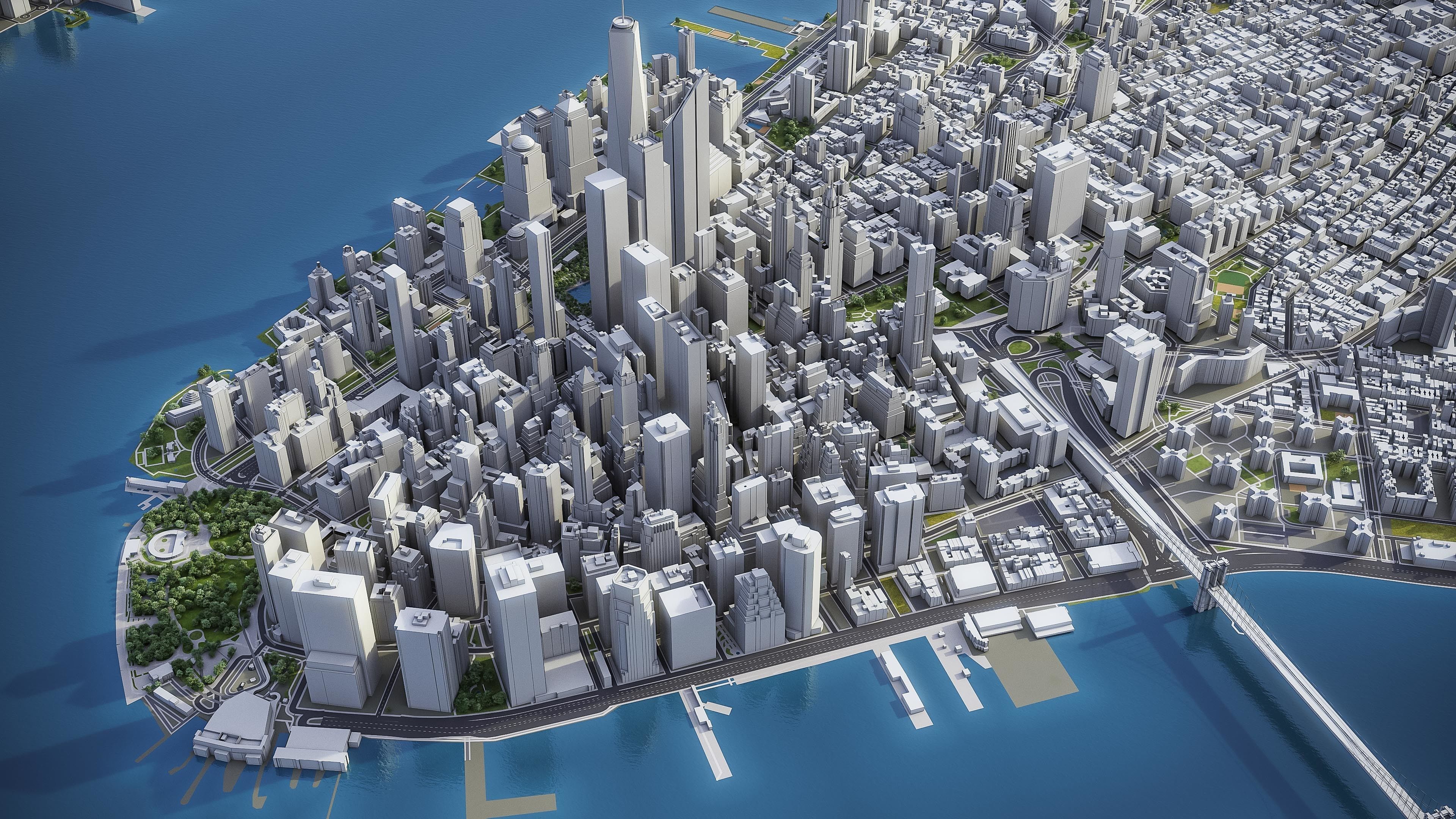 3D model New York VR / AR / low-poly | CGTrader