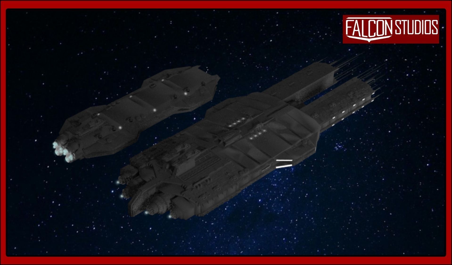 UNSF Fleet 3D model | CGTrader