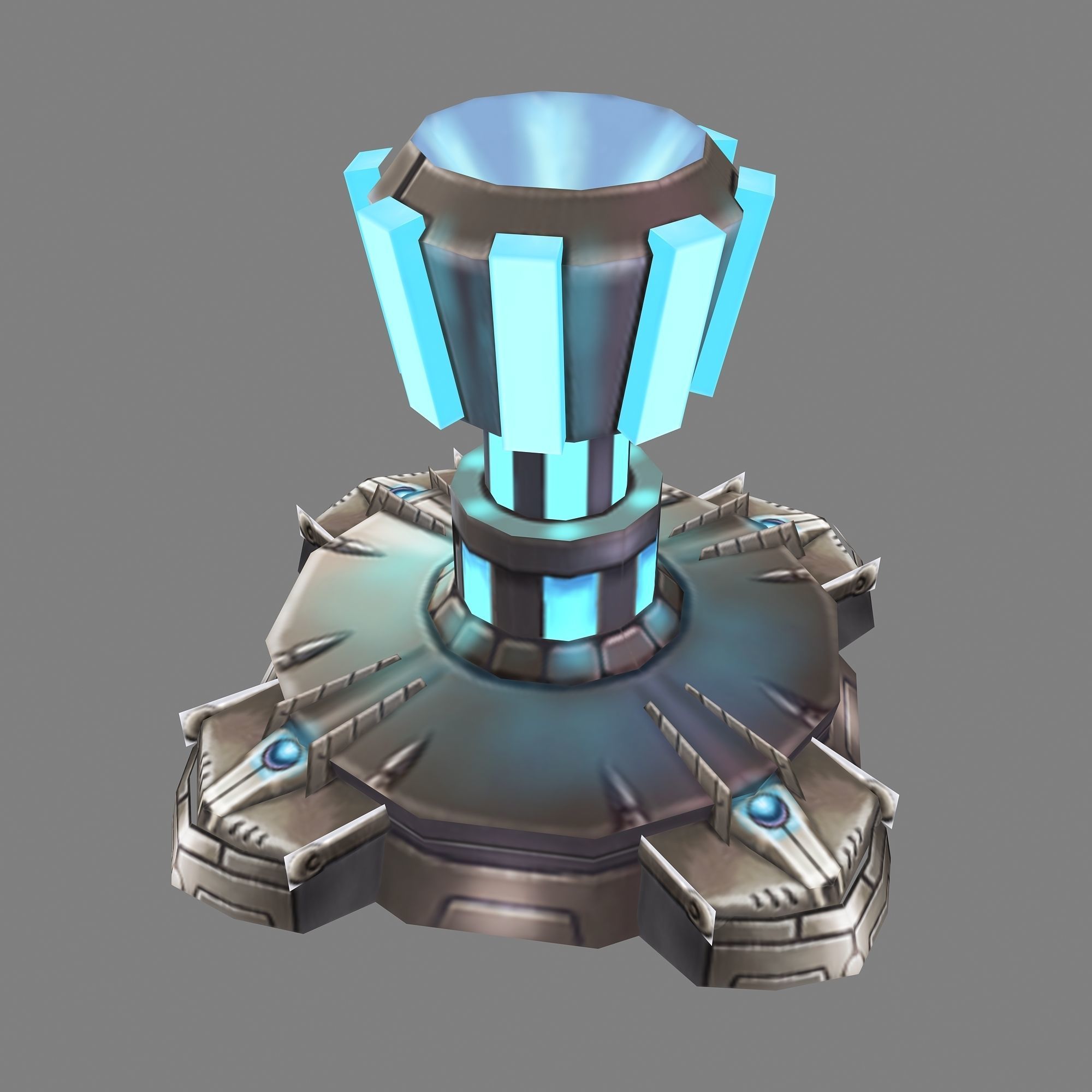 Rotating turret - electric shock type 01 3D model | CGTrader