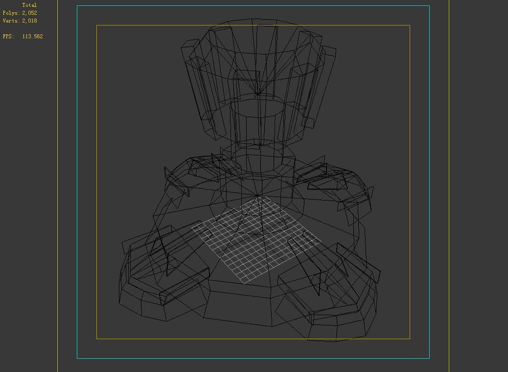 Rotating turret - electric shock type 01 3D model | CGTrader