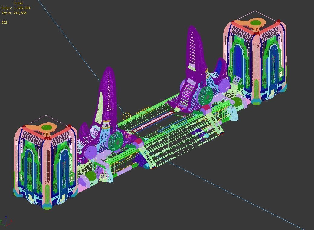 Different dimension - architecture - city gate 3D model | CGTrader