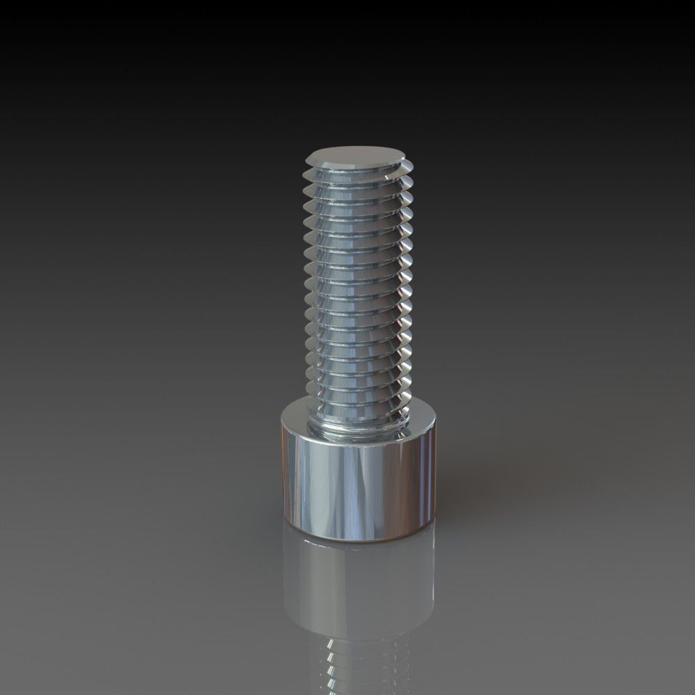 Allen bolt M12x30 free 3D model | CGTrader