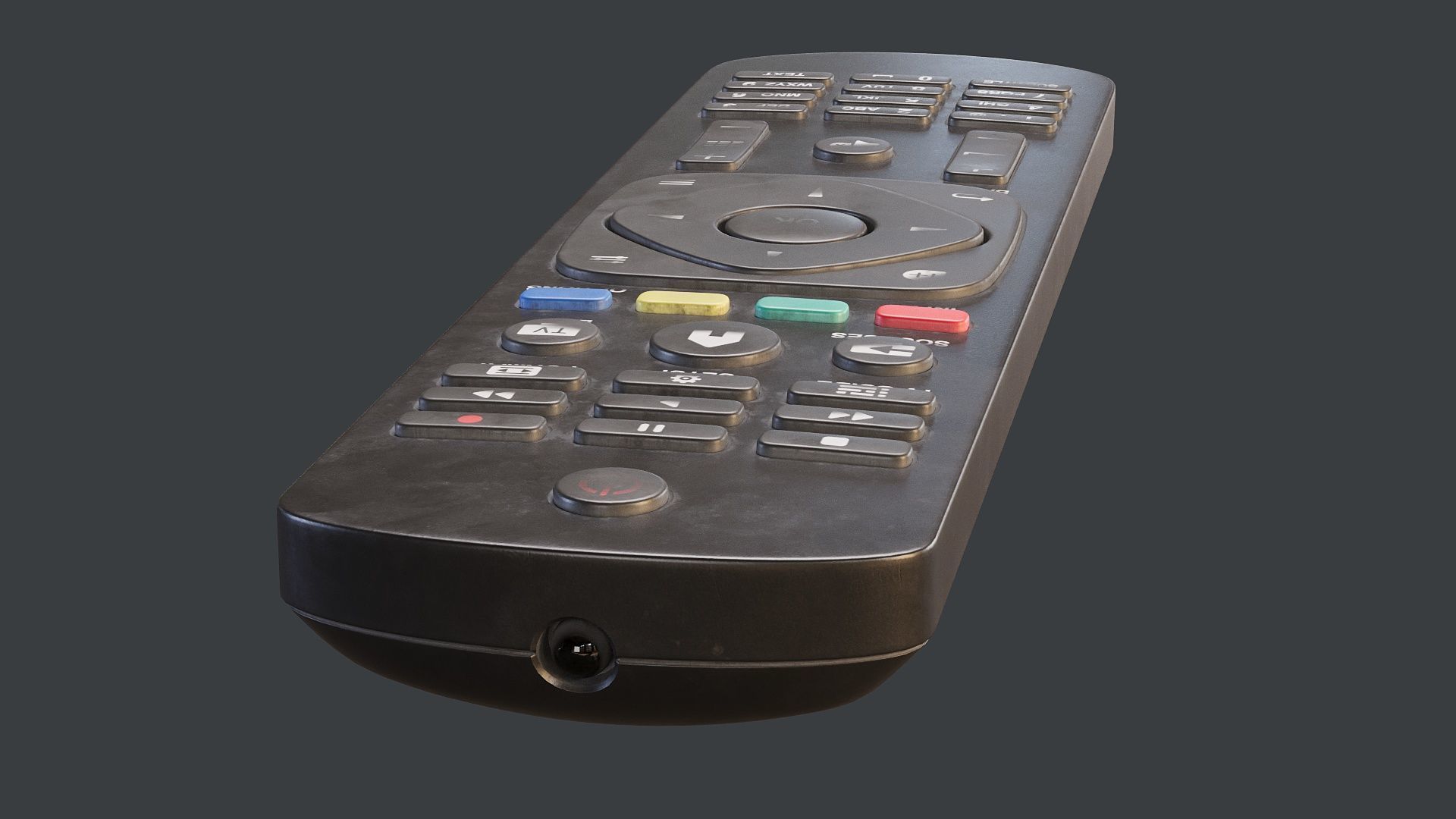 Dirty TV Remote Control PBR 3D model | CGTrader