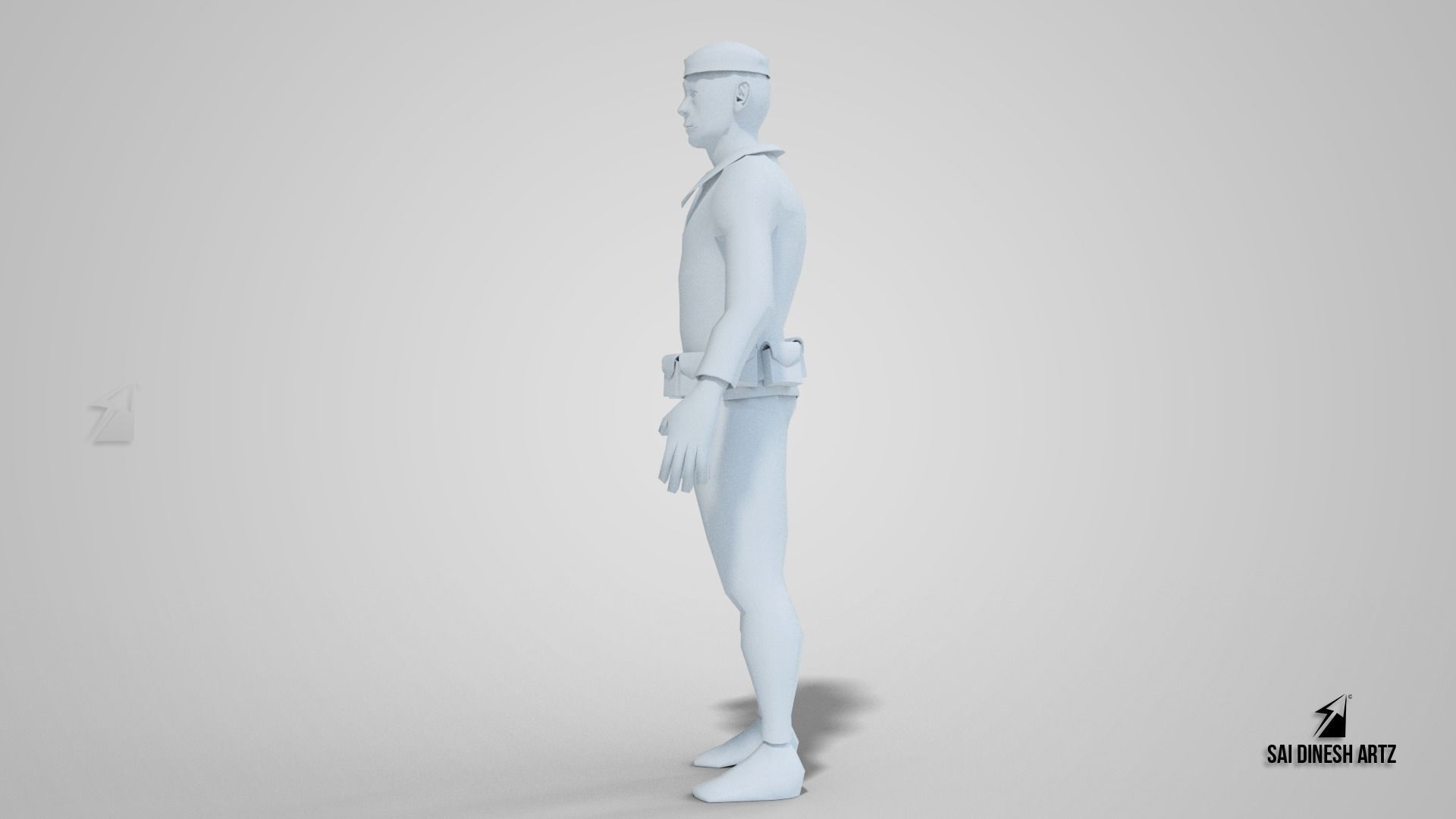 3D model Lowpoly Male Base Mesh VR / AR / low-poly | CGTrader