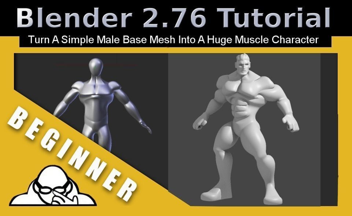 How to turn a simple male base in a Huge Muscle character