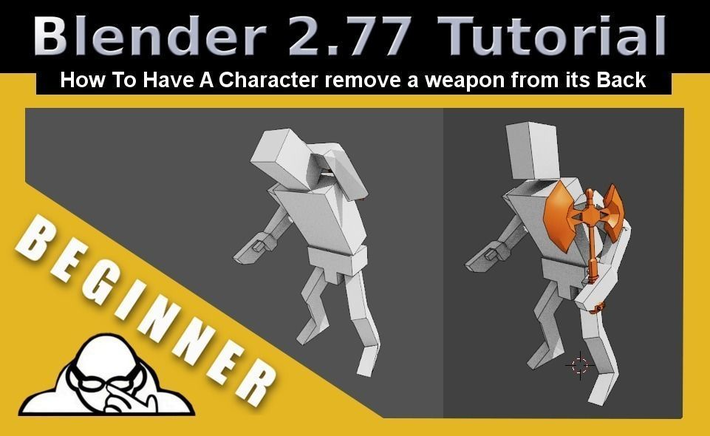 How to have a character take a weapon from off of their back