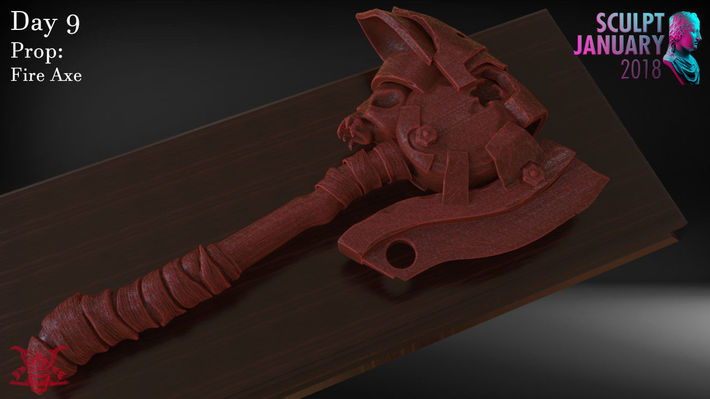 Making a Stylized Fire Axe