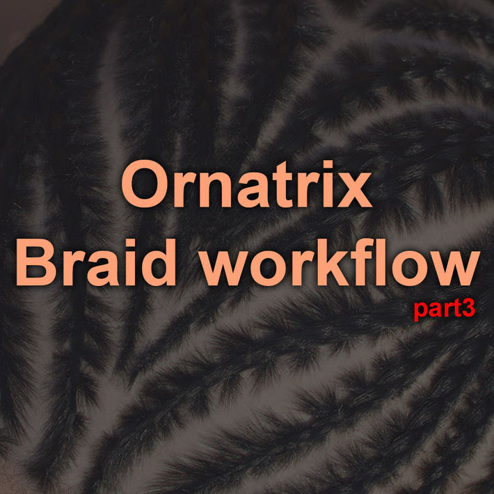 Ornatrix Maya. Clump modifier. Braid Guides and External Clump Strands ...