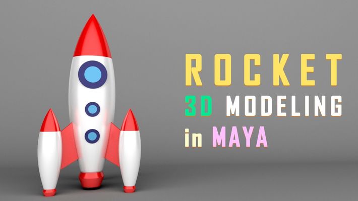 Easy 3d Rocket Modeling in Maya
