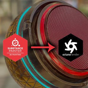 Substance Painter to Octane render. How to export an object with a ...