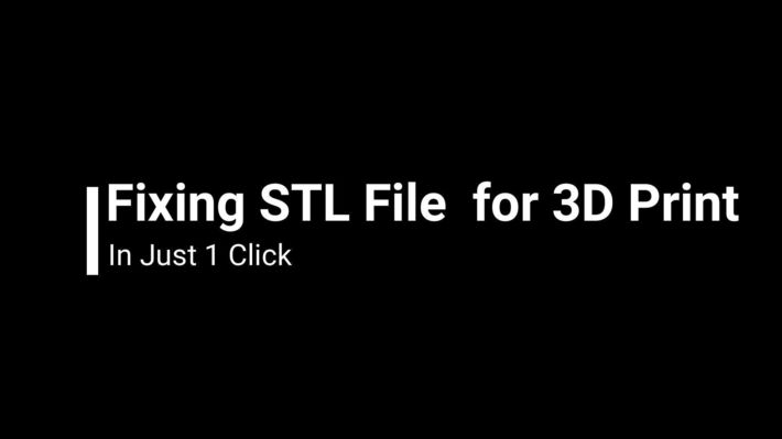 Fixing STL File for 3D Print in 1 click in Materialise Magic