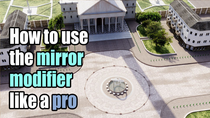 How to use the mirror modifier in Blender