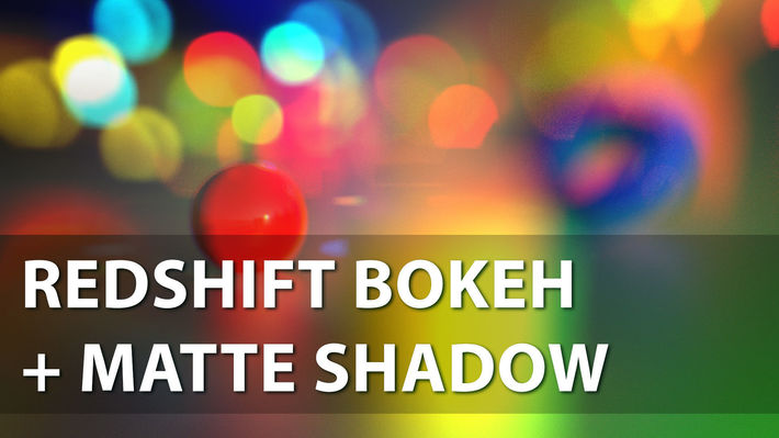 Redshift Bokeh Maya. Matte Shadow material and the creation of an ...