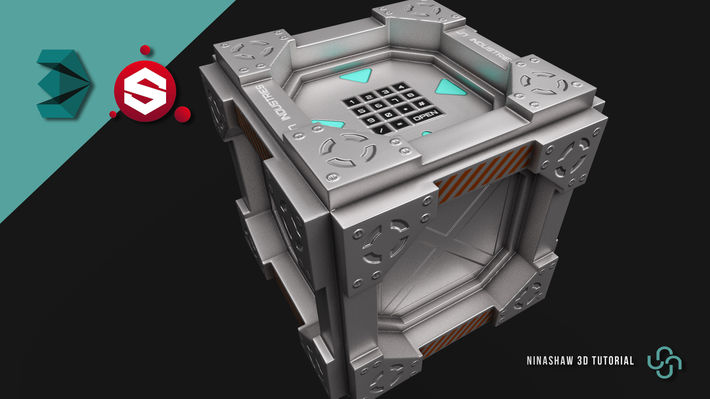 Autodesk 3ds Max | Modeling & Texturing a Sci-fi Crate - part1 [Modeling]