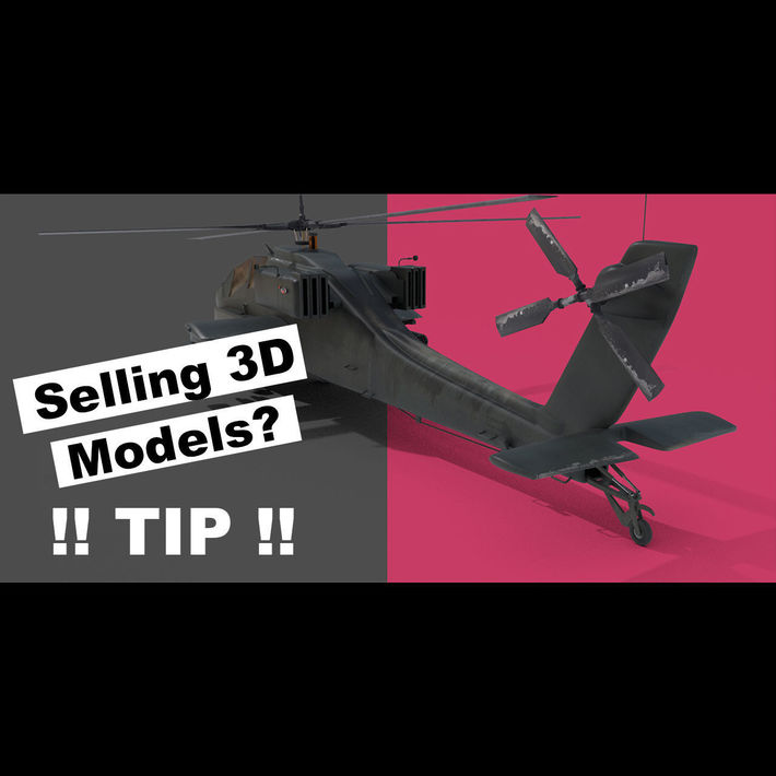 Learn how to become better at selling 3D models - basic tip