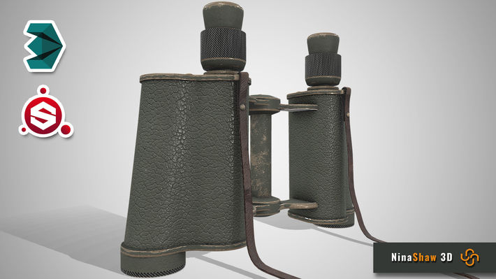 Modeling, Unwrap & Texturing WWII Binocular - Part1 Modeling