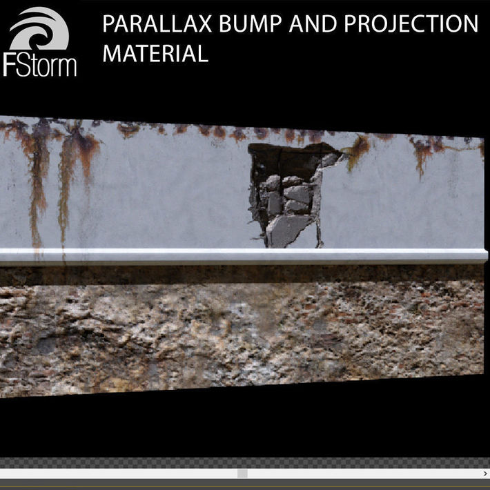 Fstorm Render. Parallax Bump and Projection Material. Poliigon and ...