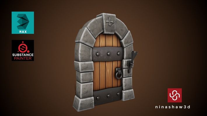 Modeling, Unwrap & Texturing Stylized Castle Door - Part1 [Modeling]