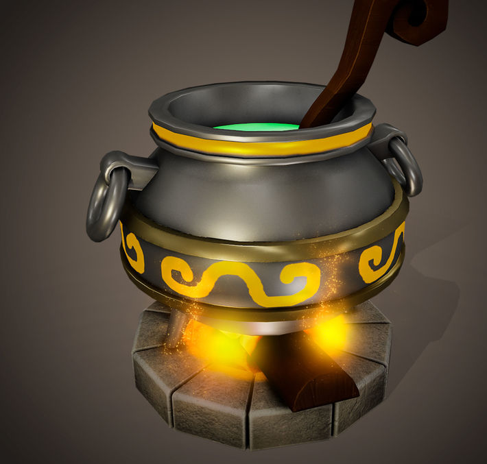 Modeling, Unwrap & Texturing Stylized Cauldron - Part1 [Modeling]