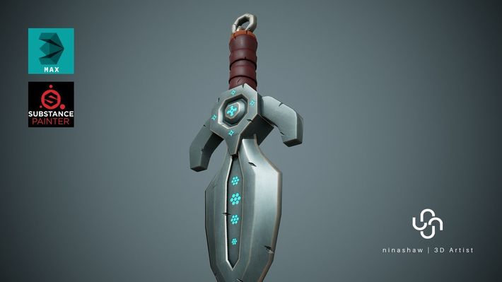 Modeling, Unwrap & Texturing Stylized Dagger - Part1 [Modeling]