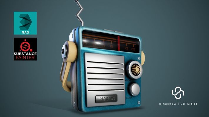 Modeling, Unwrap & Texturing Stylized Radio - Part1 [Modeling]