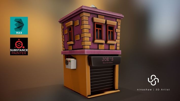 Modeling, Unwrap & Texturing Stylized Building - Part1 [Modeling]