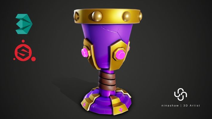 Modeling, Unwrap & Texturing Stylized Cup - Part1 [Modeling]