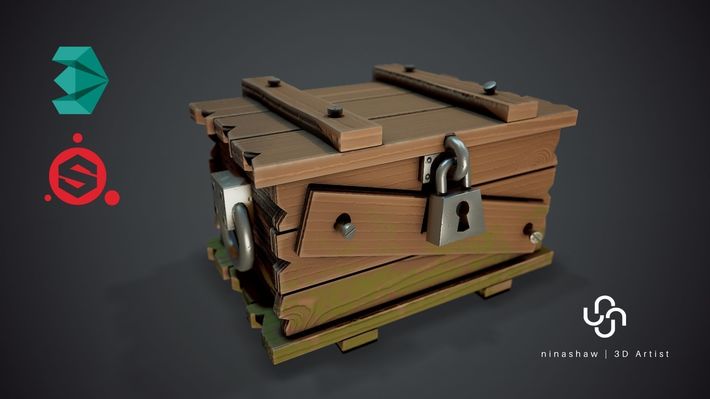 Modeling, Unwrap & Texturing Stylized Crate - Part2 [Unwrap]